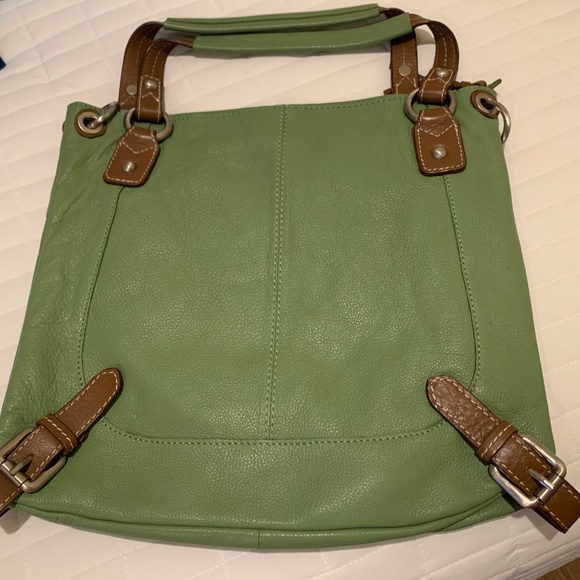 Nino BOSSI | Bags | Nino Bossi Olive Leather Tote | Poshmark